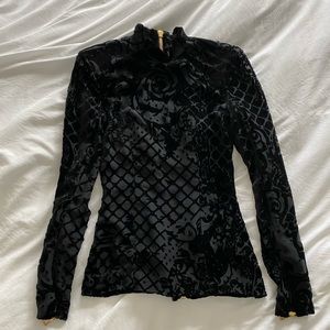 Balmain | Tops | Nwot Hm X Balmain Velvet Top | Poshmark